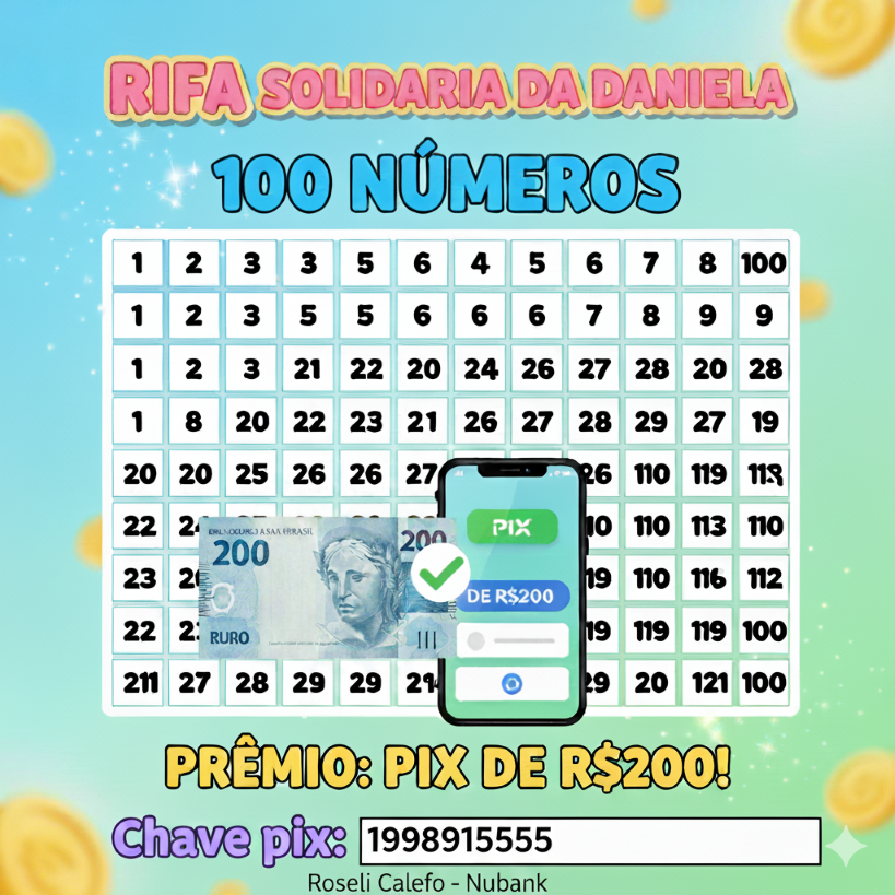 Rifa Online | Rifa Online | Rifa Solidária da Daniela